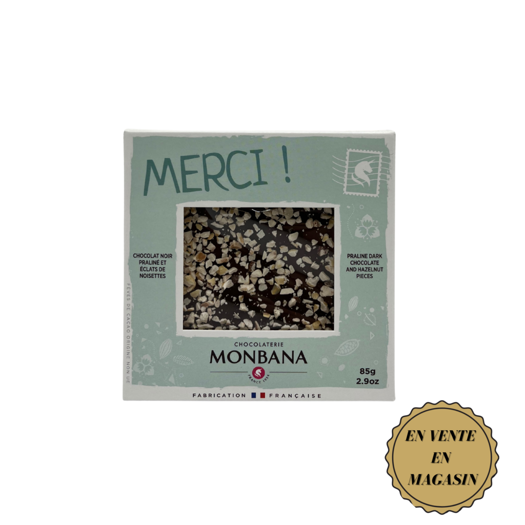 Tablette Merci - Monbana - Brulerie de La Maine